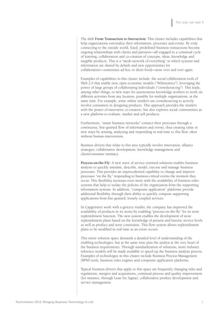 Techno vision 2012 bringing business technology to life - capgemini - digital transformation | PDF
