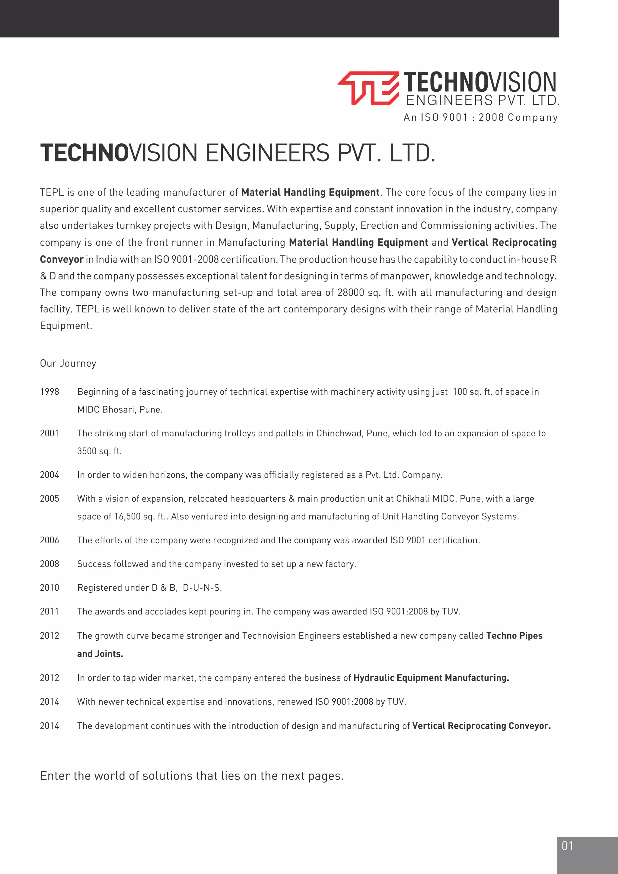 Technovision material handling catalogue | PDF