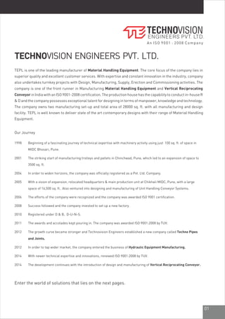 Telescopic Conveyor - by Technovision Engineers Pvt. Ltd. Pune | PDF