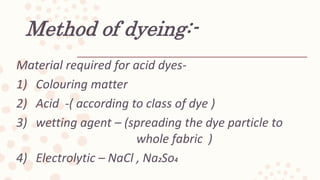 textile dyeing | PPTX