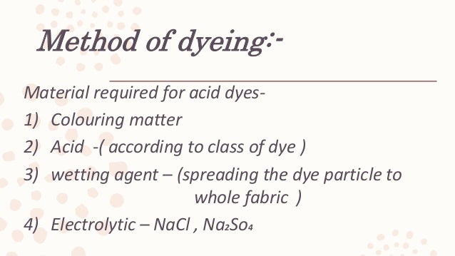 textile dyeing