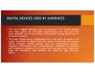 How audiences use technology, and how it impacts their daily lives | PPT
