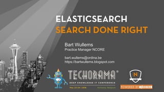ElasticSearch - Search done right | PPT