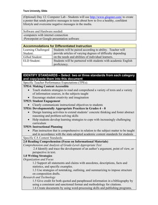 Tech Outline Demo Steve Gibbs | DOC