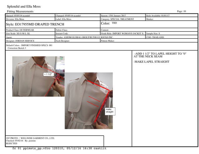 Tech pack eo17955 md | PDF