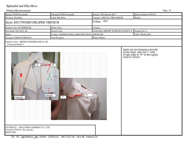 Tech pack eo17955 md | PDF