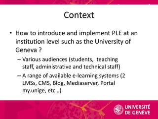 Techno Pedagogical Staff Learning Environment | PPT