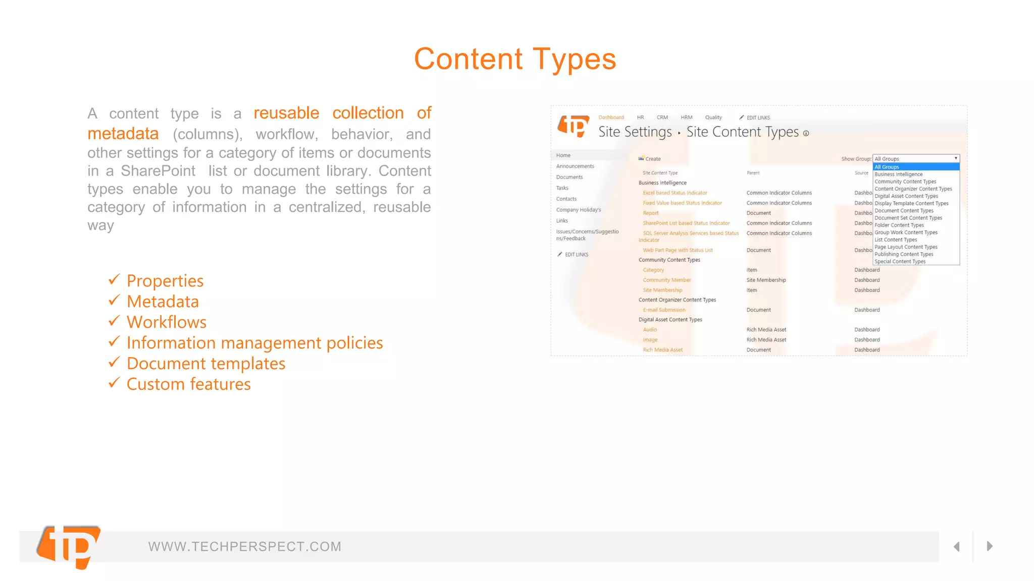 Sharepoint Document Management System (DMS) Features | PPTX