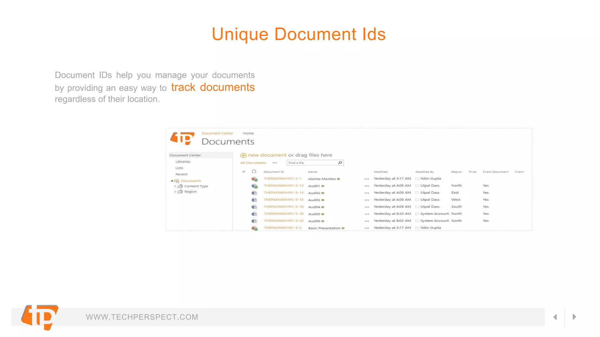 Sharepoint Document Management System (DMS) Features | PPTX