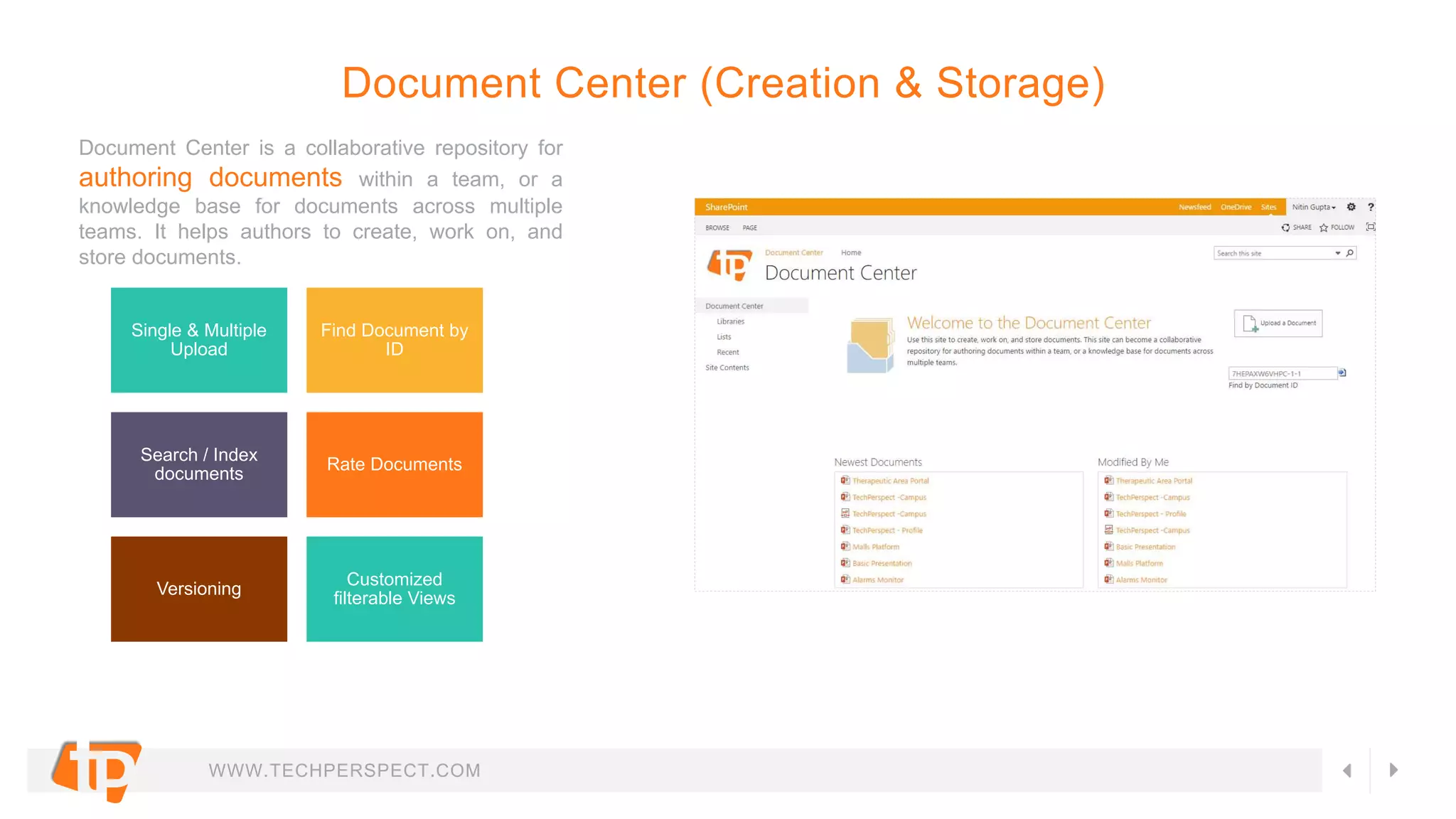 Sharepoint Document Management System (DMS) Features | PPT