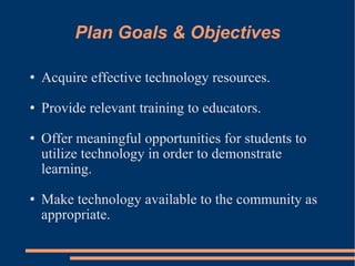 Technology Use Planning | PPT