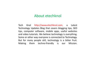 Latest Technology Updates | PPT