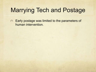 History of the Postal System | PPT