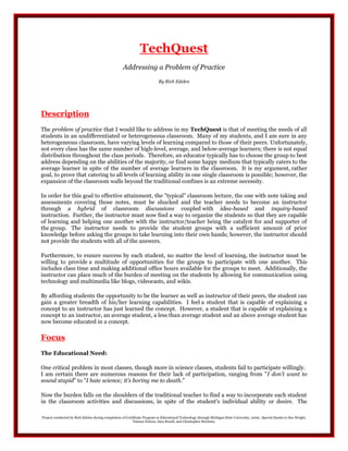 Tech Quest Project Rich Edelen | DOCX