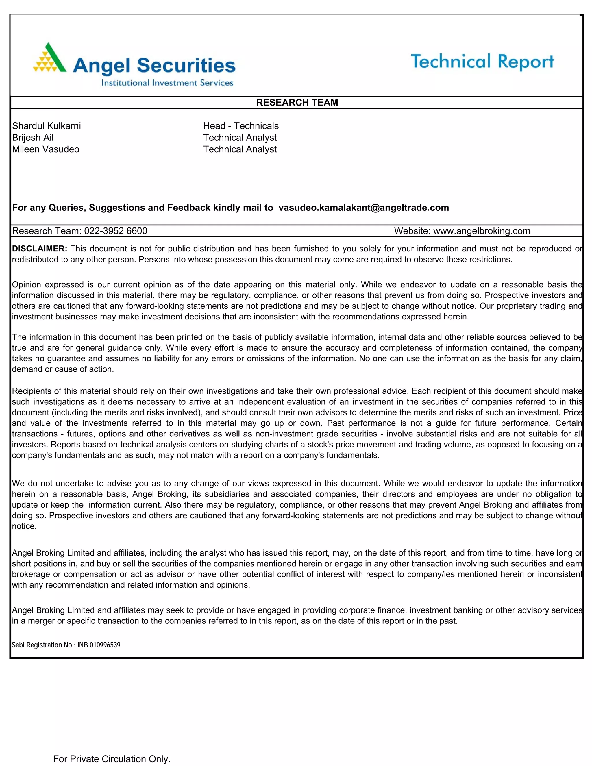 Tech report 24 06 2010 | PDF