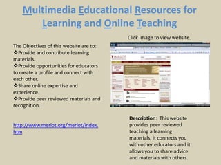 Technology Resources | PPTX | Online Education | Education
