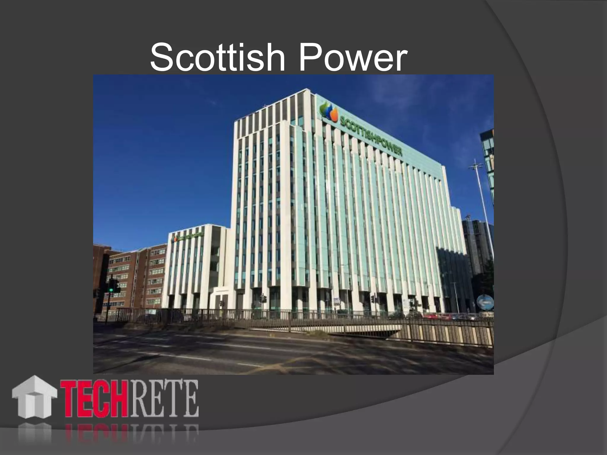 The Techrete Panels on Scottish Power Look well in the Spring sunshine ...
