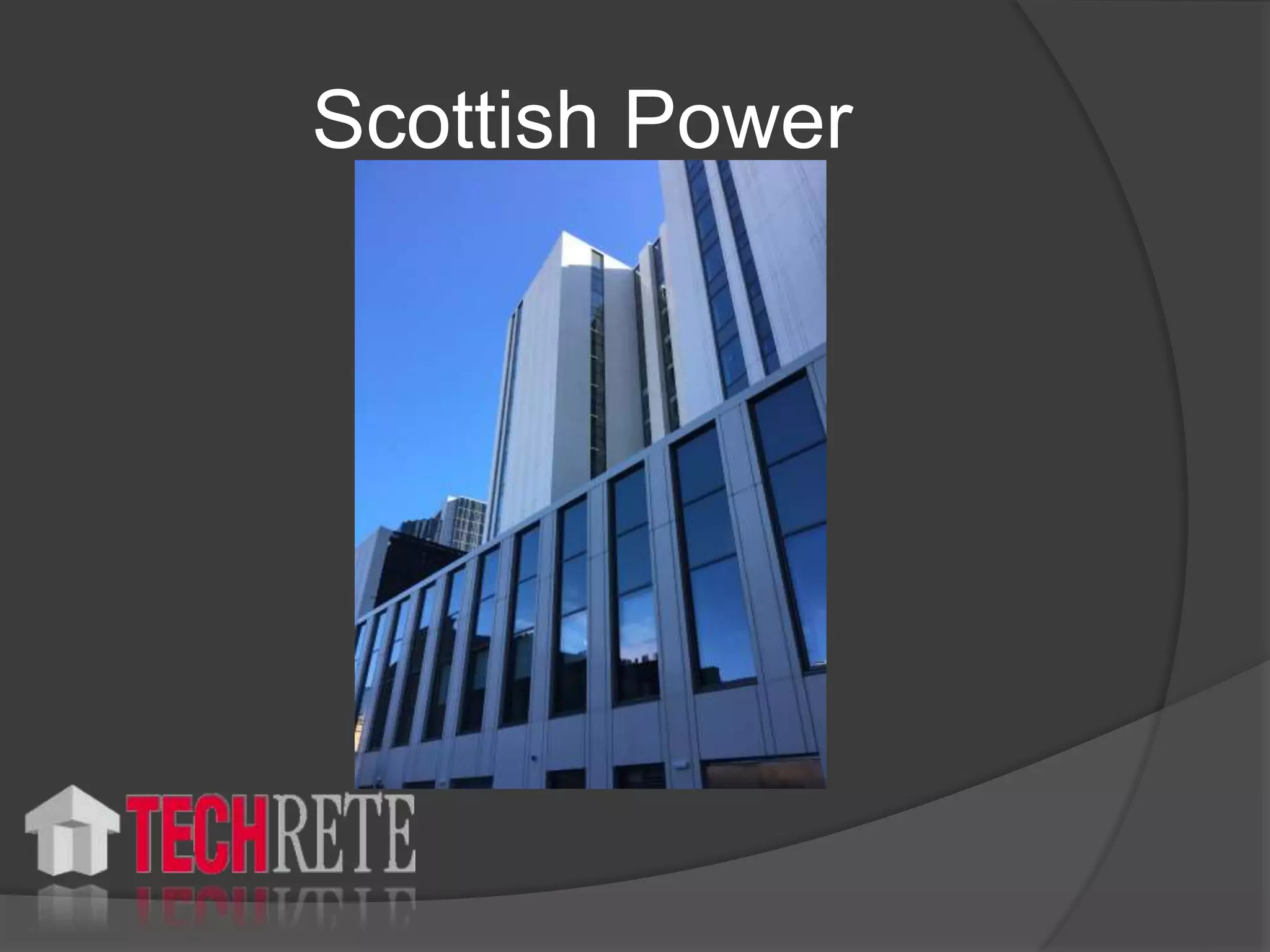 The Techrete Panels on Scottish Power Look well in the Spring sunshine ...
