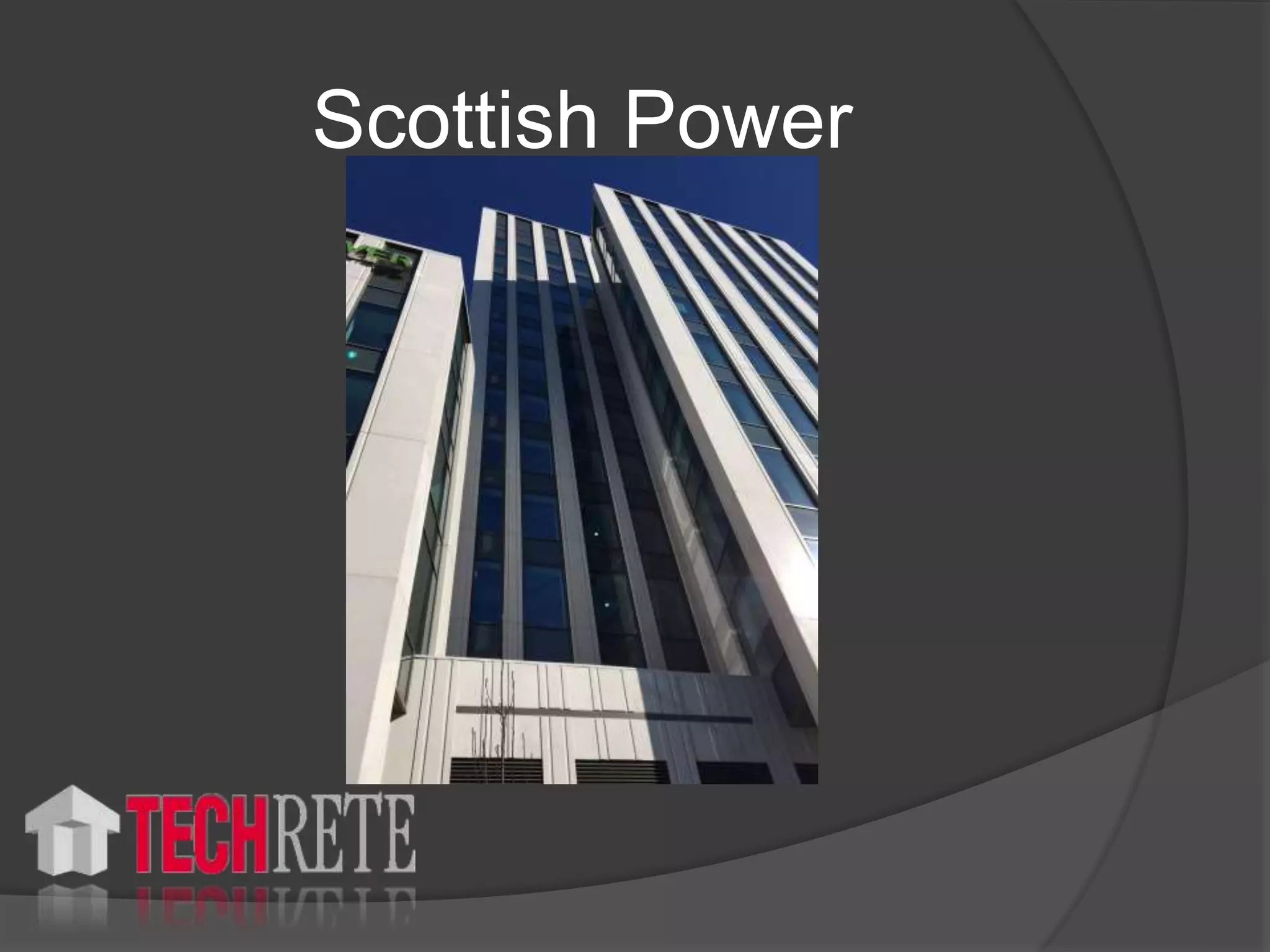 The Techrete Panels on Scottish Power Look well in the Spring sunshine ...