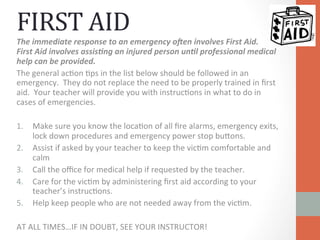 Tech safety comm tech | PDF | First Aid | Injuries