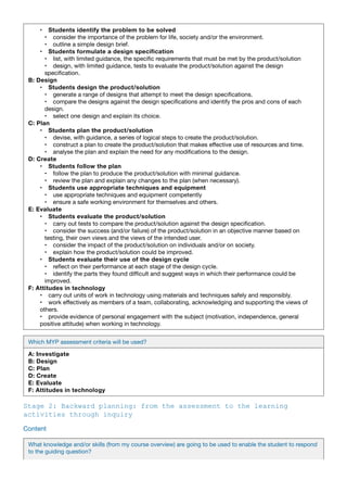 Tech sample unit_plan | PDF