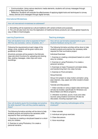Tech sample unit_plan | PDF