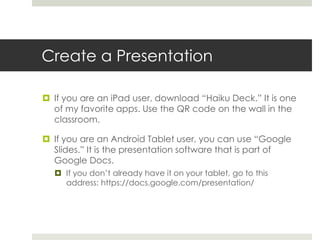 Tech scavenger hunt | PPTX | Computing | Technology & Computing
