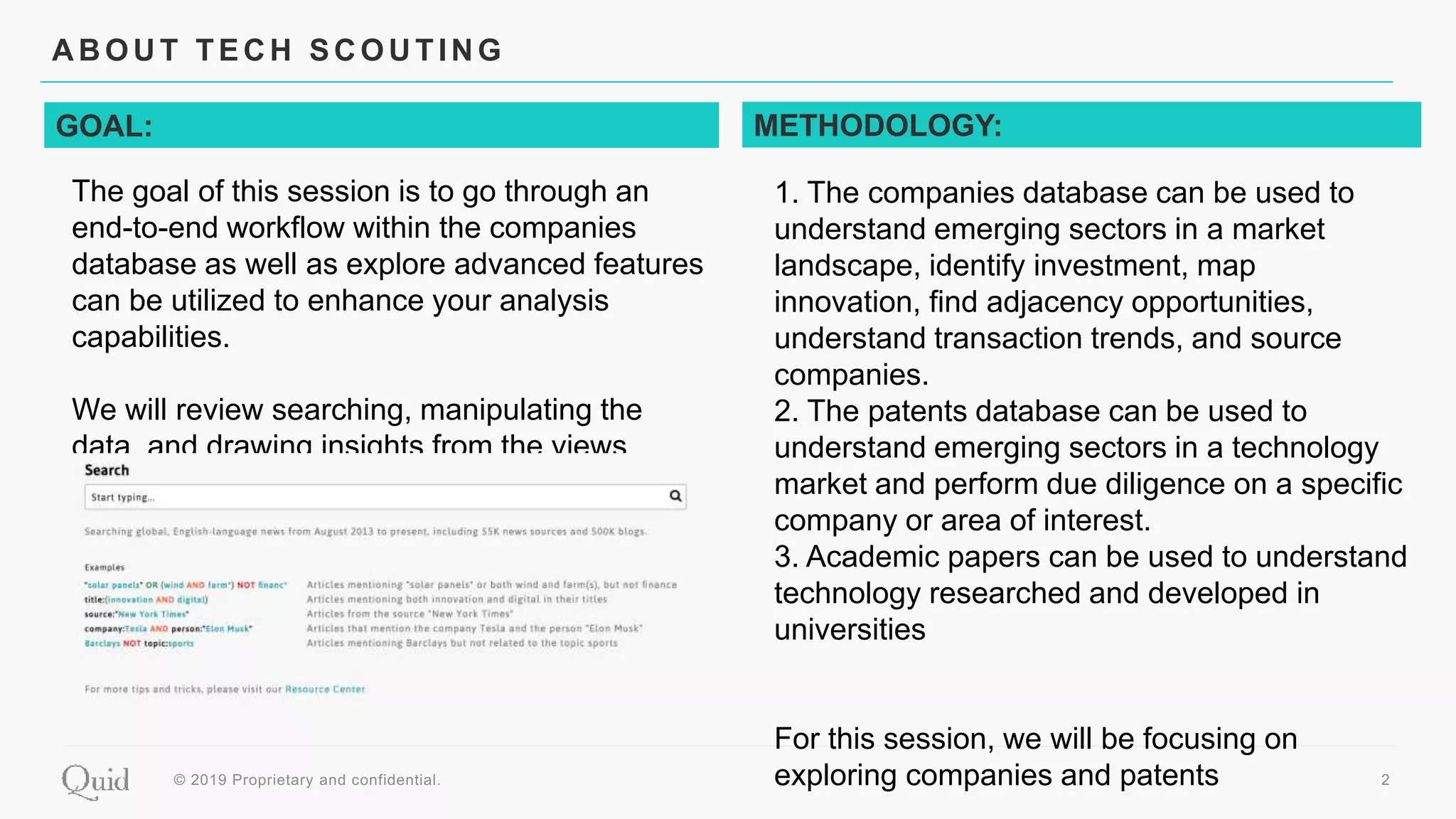 Tech Scouting (Companies) Workflow | PPT