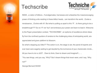 T'12_predef_Techscribe | PPT