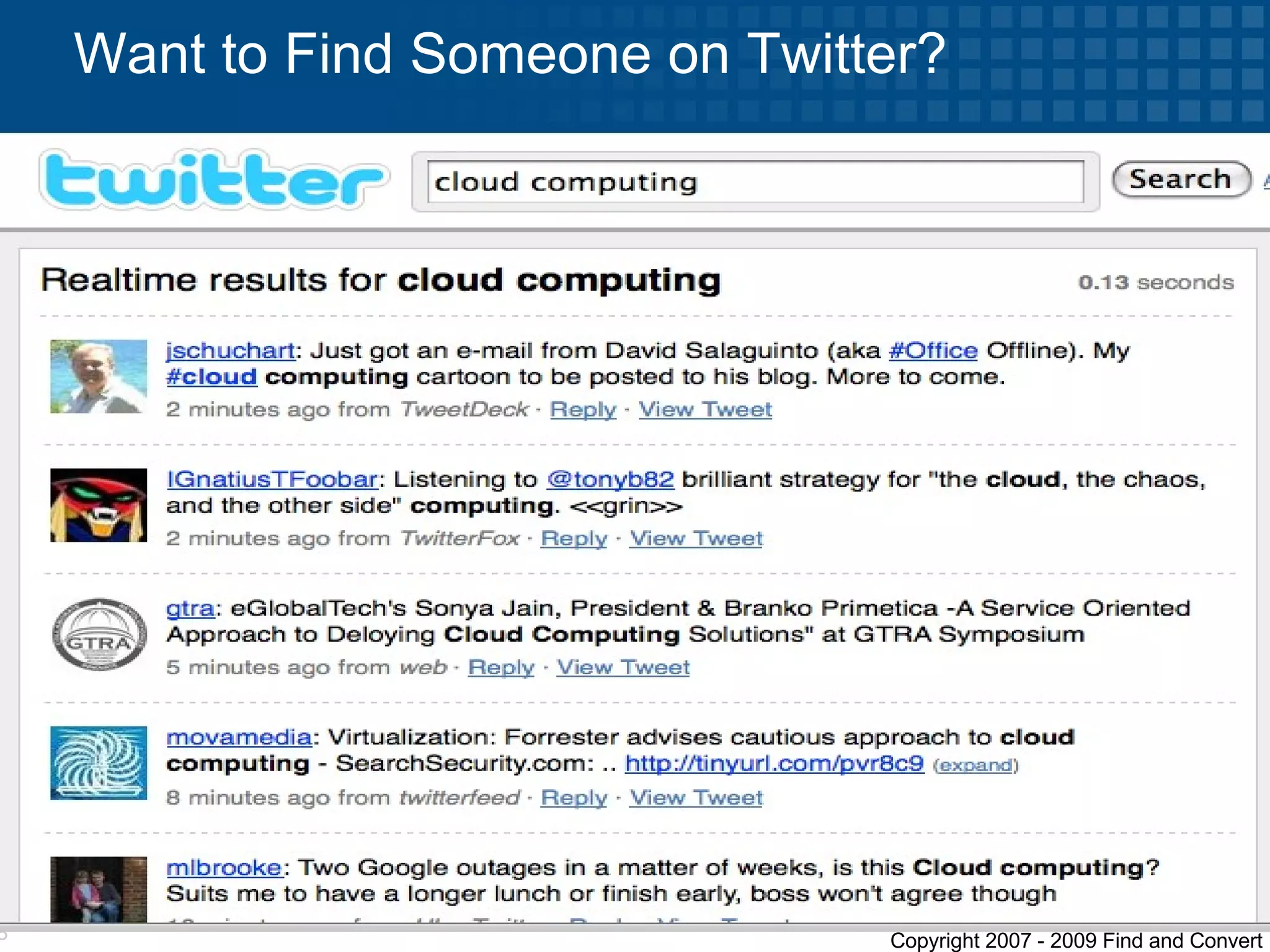 TechSelect San Diego May09 | PPT