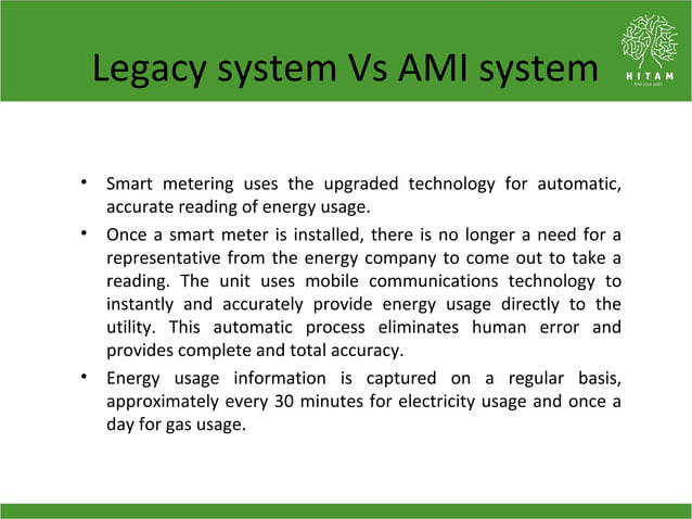 Advanced Metering Infrastructure (AMI) | PPT