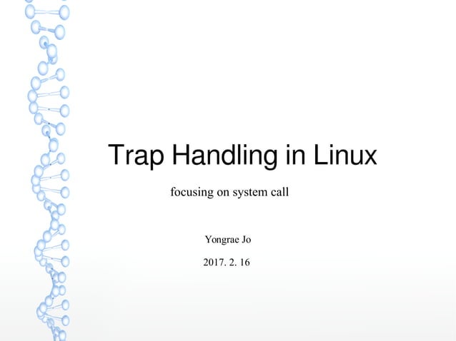 Trap Handling In Linux Ppt