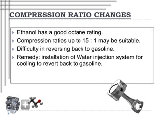 ethanol engine modifications | PPTX