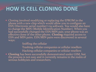 Mobile Cloning | PPT