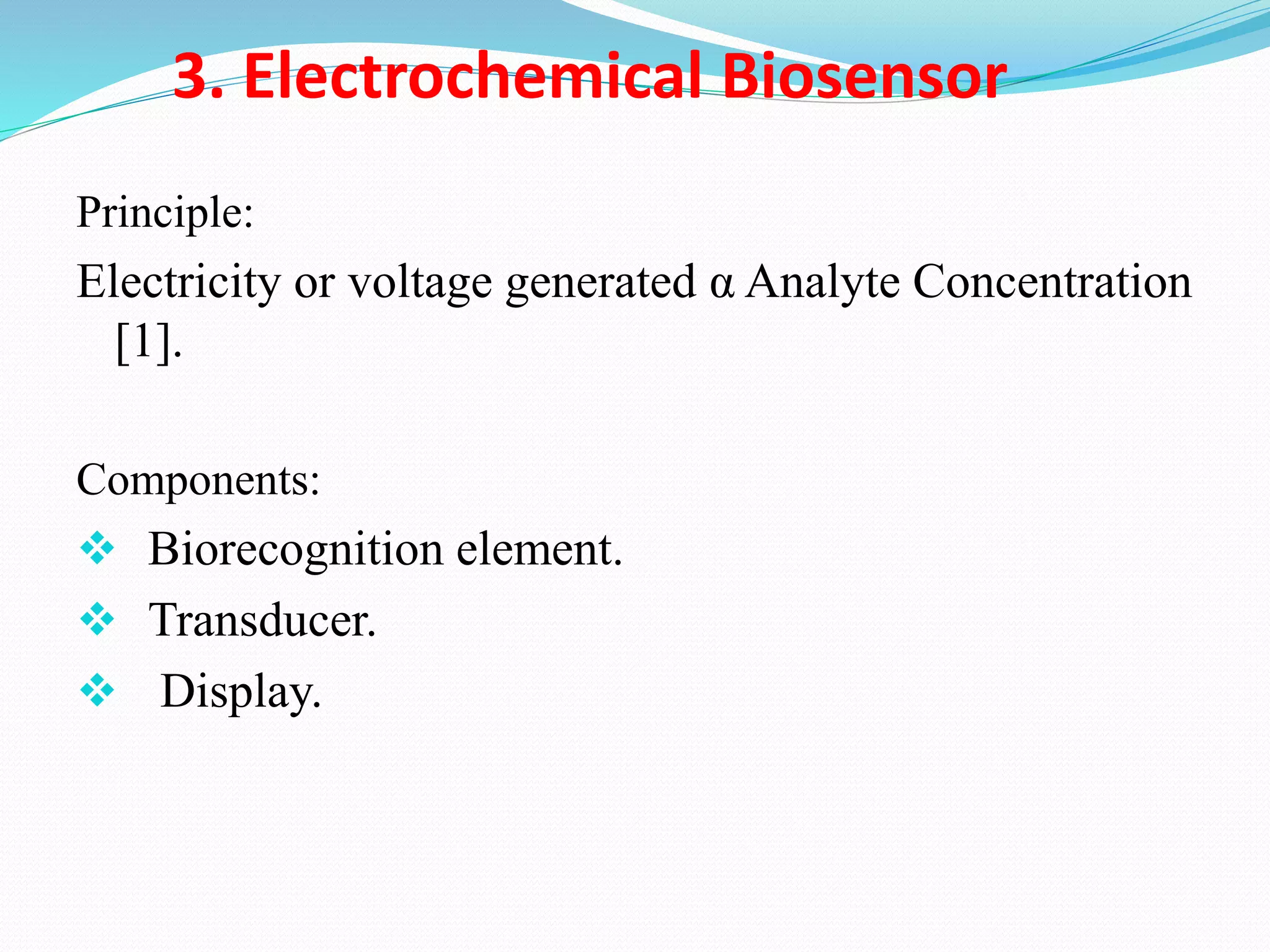 Biosensors: Their types | PPTX