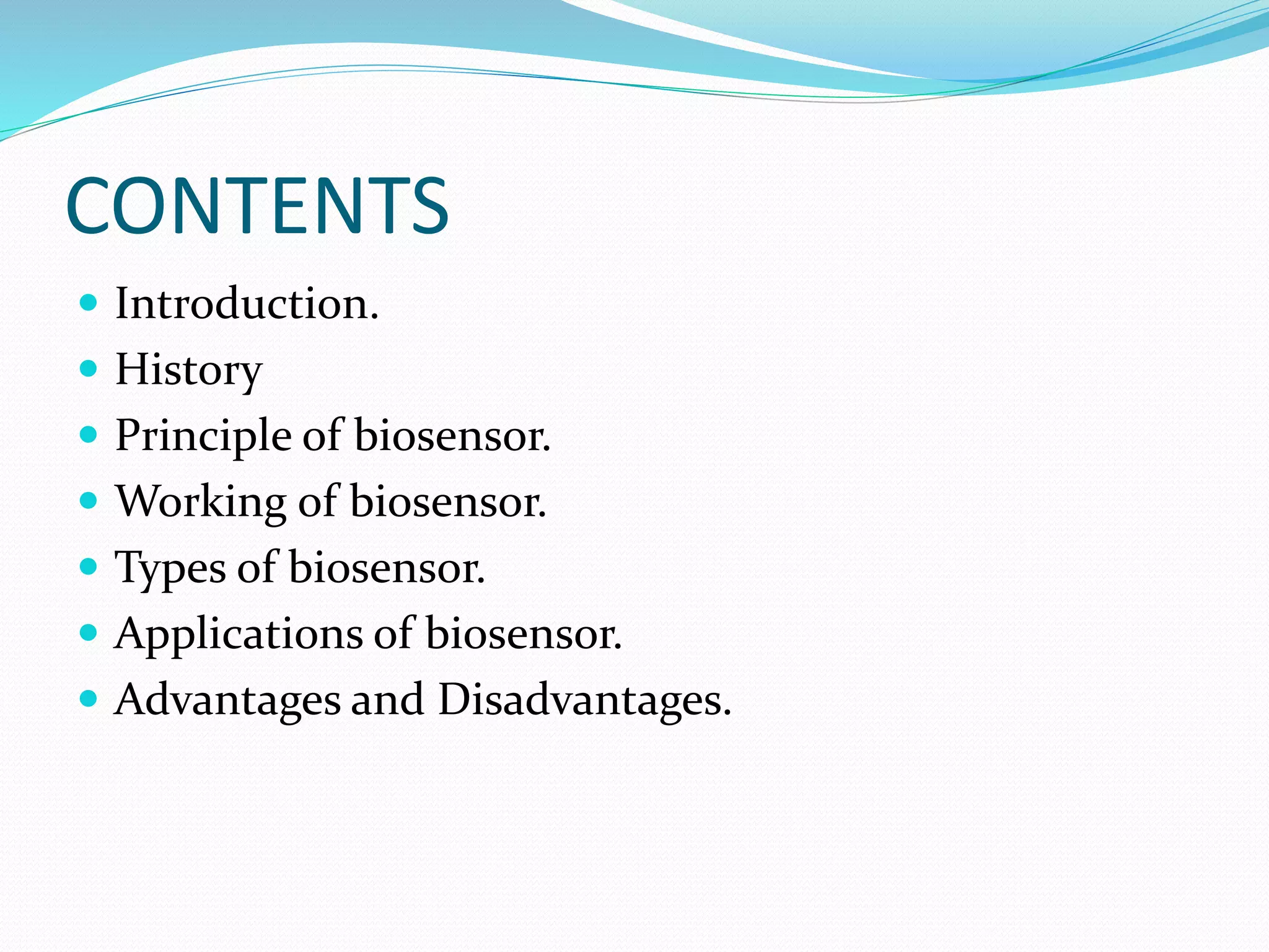 Biosensors: Their types | PPTX