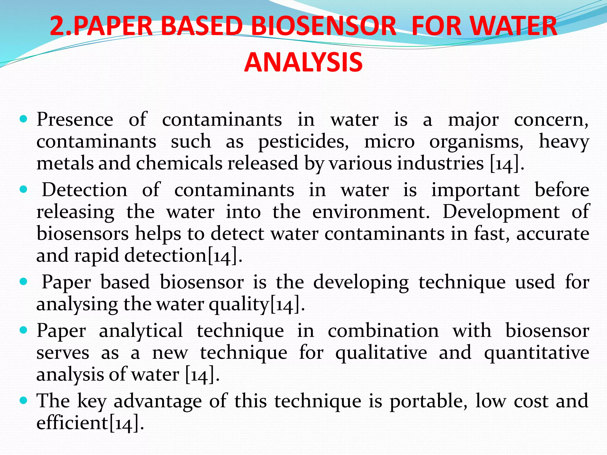 Biosensors: Their types | PPTX