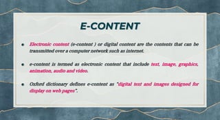 e-content | PPT