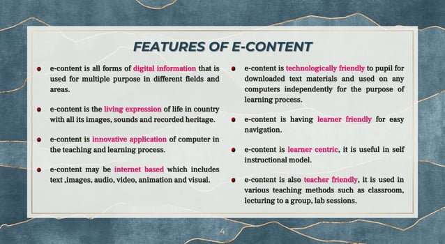 e-content | PPT