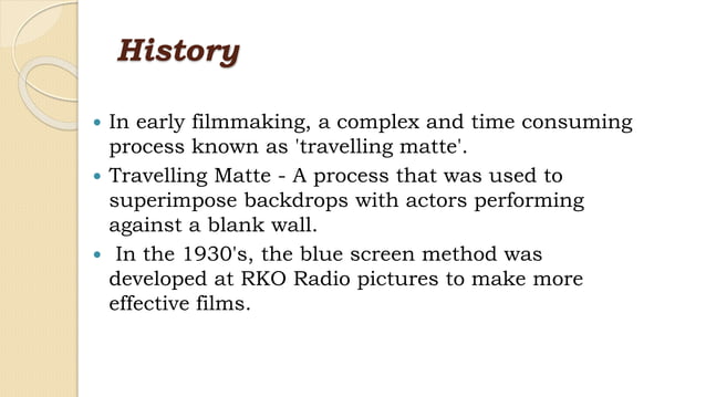 Chroma key compositing | PPTX | Cameras and Camcorders | Consumer Electronics