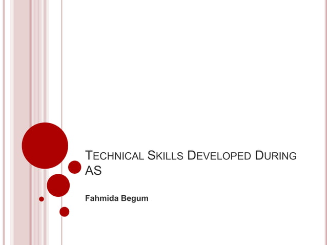 Technical Skills | PPT