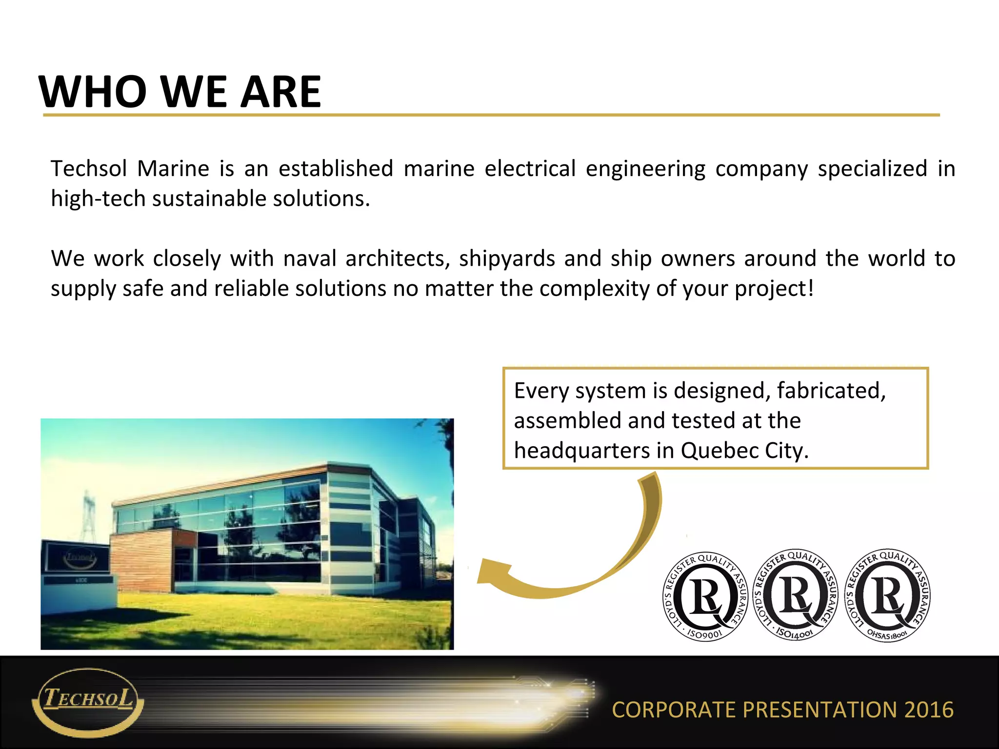 Techsol marine presentation | PPT