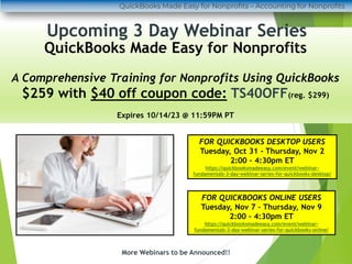 Introduction to Nonprofit Accounting : The Basics | PDF