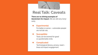 DWeb for Good: Real-World Examples of Innovation | PPT