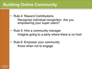 SF Online Community Report Presentation Jan 2010 | PPT