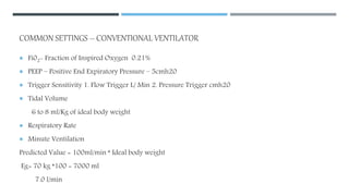Technical specification of ventilator for Covid-19 | PPTX