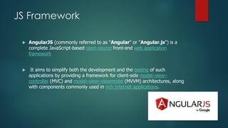 Tech Stack - Angular | PPT
