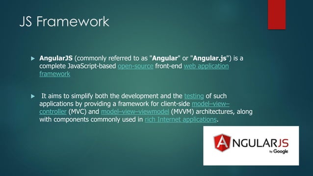 Tech Stack - Angular | PPT