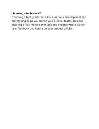 Building a Winning Tech Stack for Your Startup | PDF