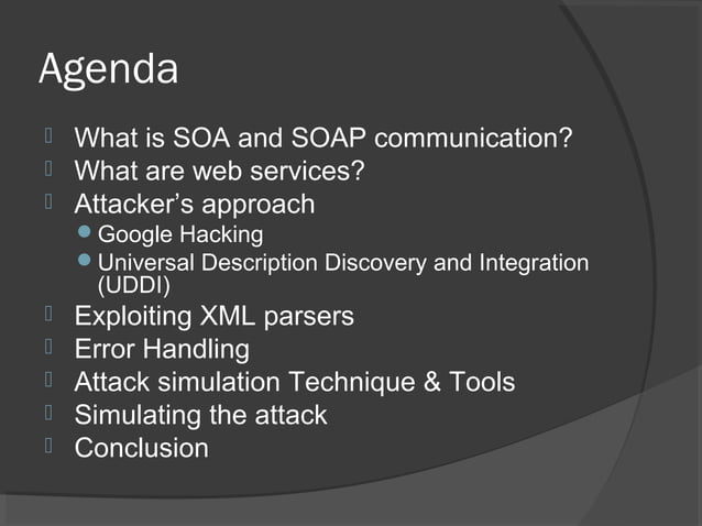 SOA Architecture & SOAP Protocol Architecture Detail & Attack Vector | PPT | Web Development ...